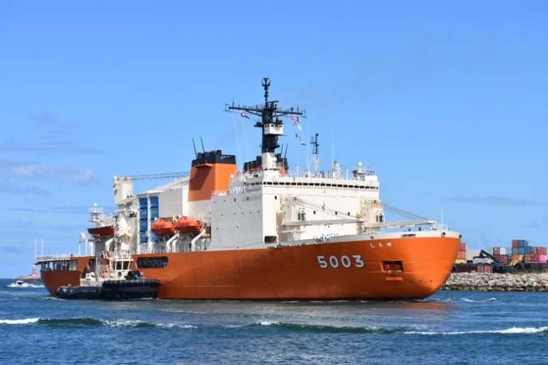 Famous Japanese Icebreaker Shirase Back In Port - Fremantle Shipping News