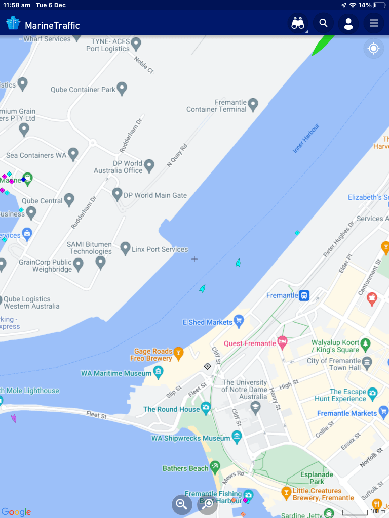 ‘Stealthiest Warship’ AKA Ocean Trader In Port - Fremantle Shipping News