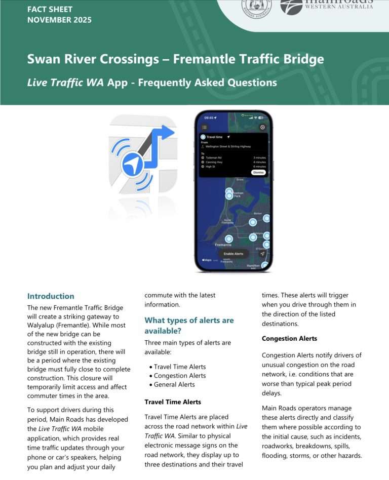 Have you downloaded the Live Traffic WA App To Your Smartphone Yet ...