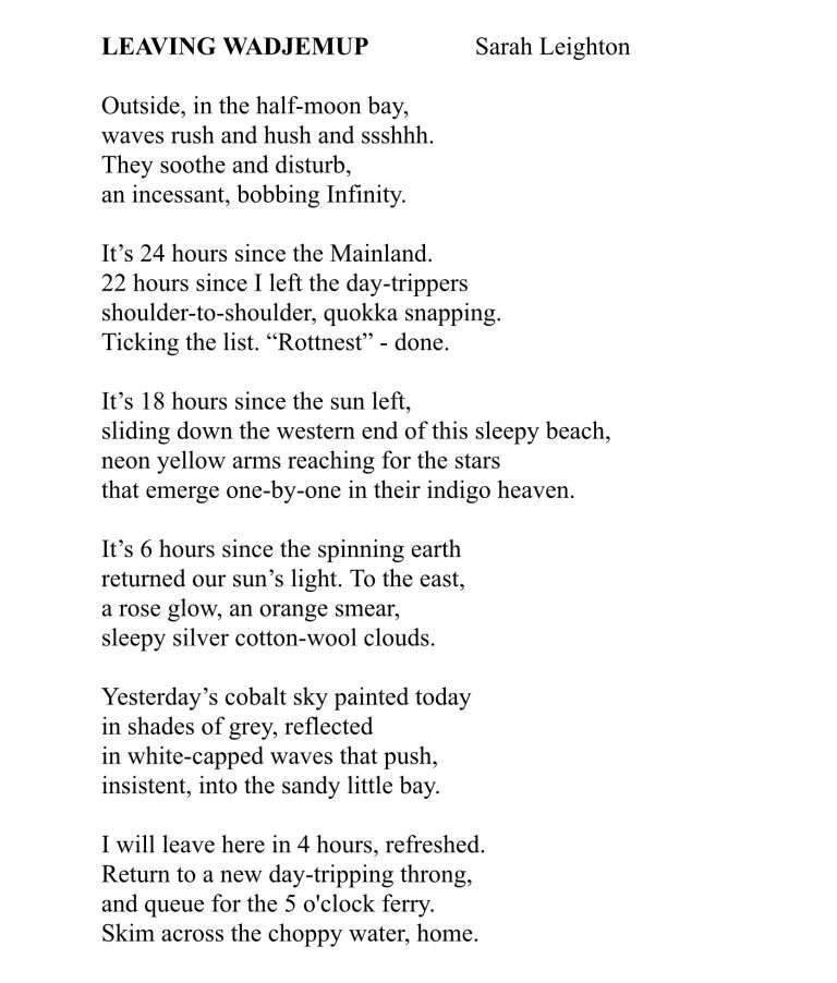 The Wednesday Poem - Fremantle Shipping News